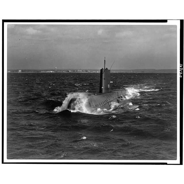 8x12 Photo: USS Nautilus,SS-571,Navy's first atomic-powered submarine ...
