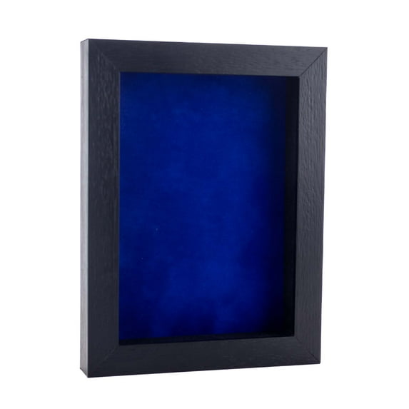 8x12 Shadow Box Frame Textured Black Wood | With a 3/4" Usable Display ...