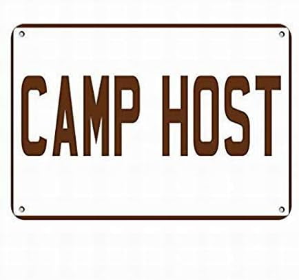 8x12 Warning Sign Camp Host Activity Sign Campground Signs Hiking Sign ...