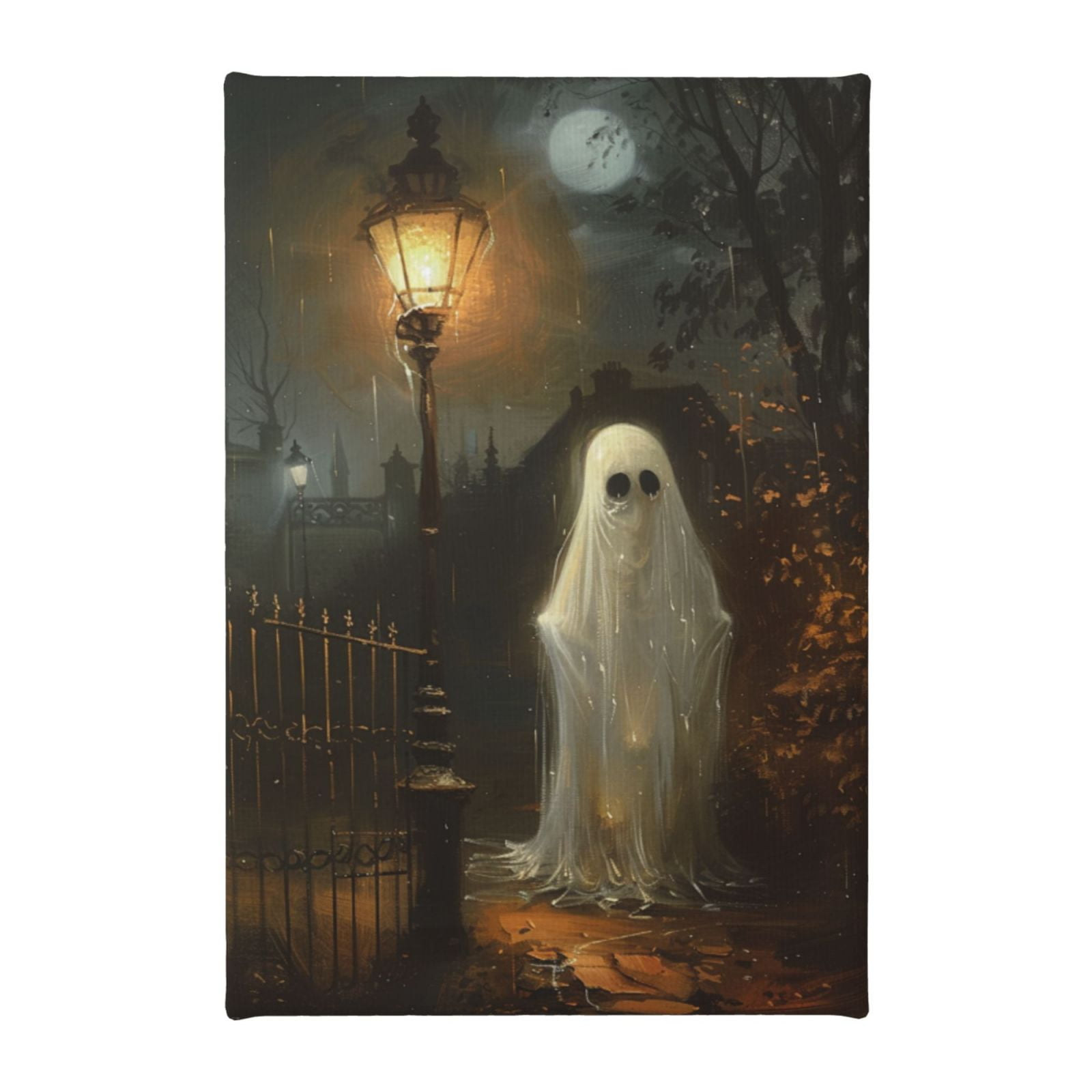 8x12 inch Canvas Hanging Picture Phantom Under The Moonlit Streetlight ...