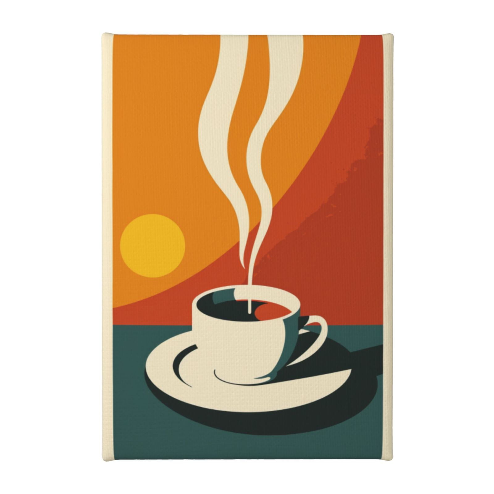 8x12 inch Canvas Paintings For Cafes Hot And Steaming Coffee,Farmhouse ...