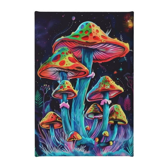 8x12 inch Children'S Room Decor Charm Mushrooms Canvas Frameless ...