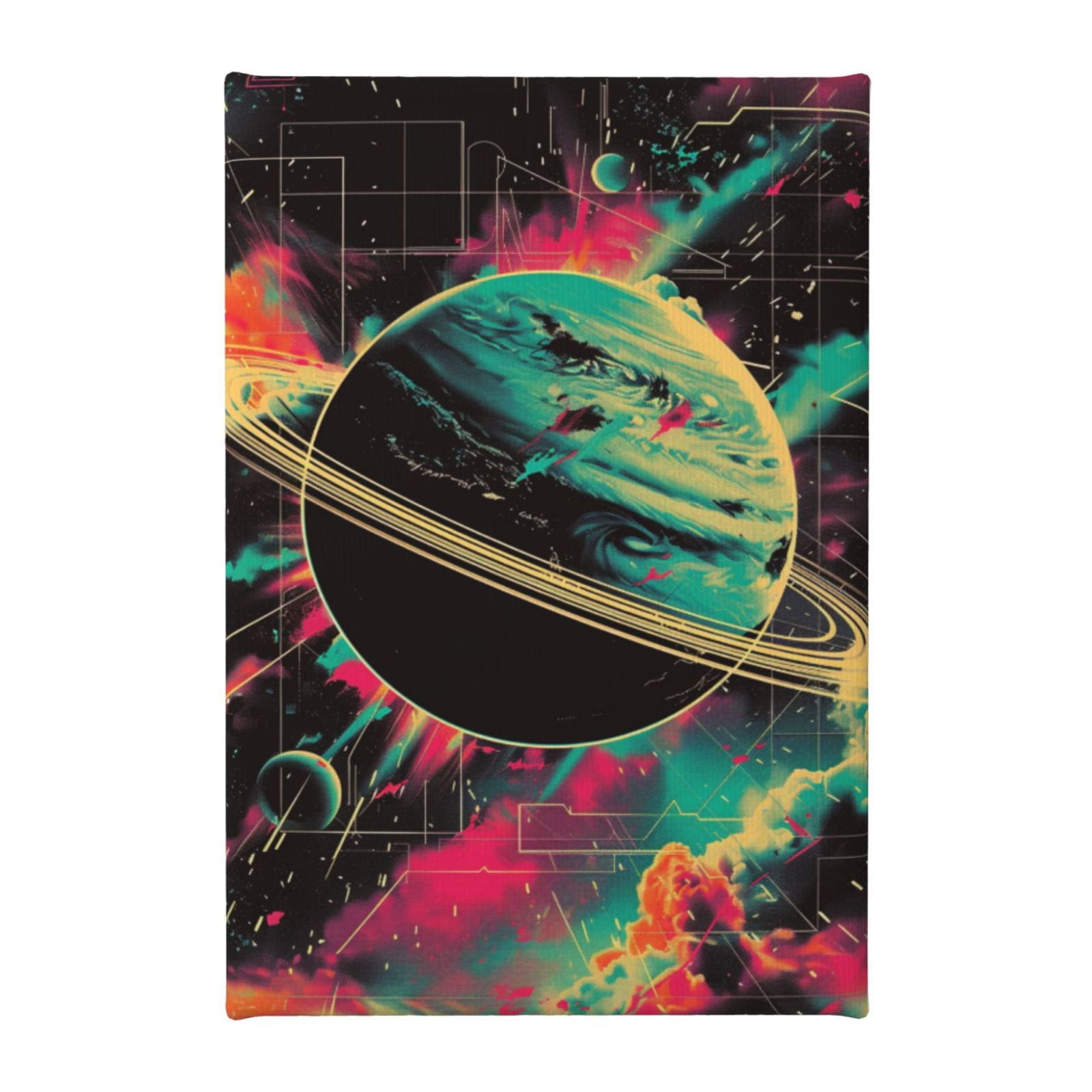 8x12 inch Cosmic Planets Canvas Frameless Painting Wall Art Prints ...