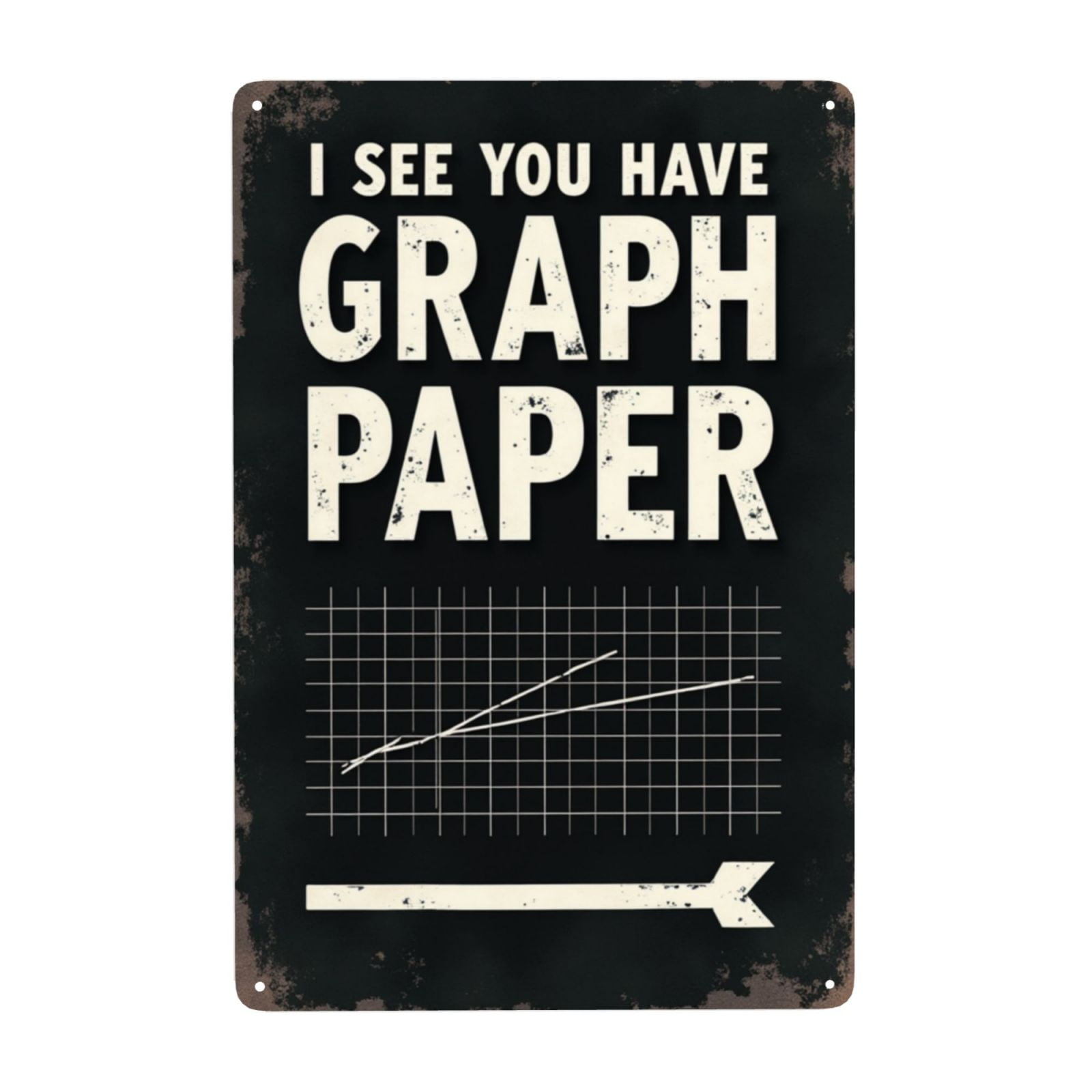 8x12 inch I See You Have Graph Paper You Must Be Plotting Something ...