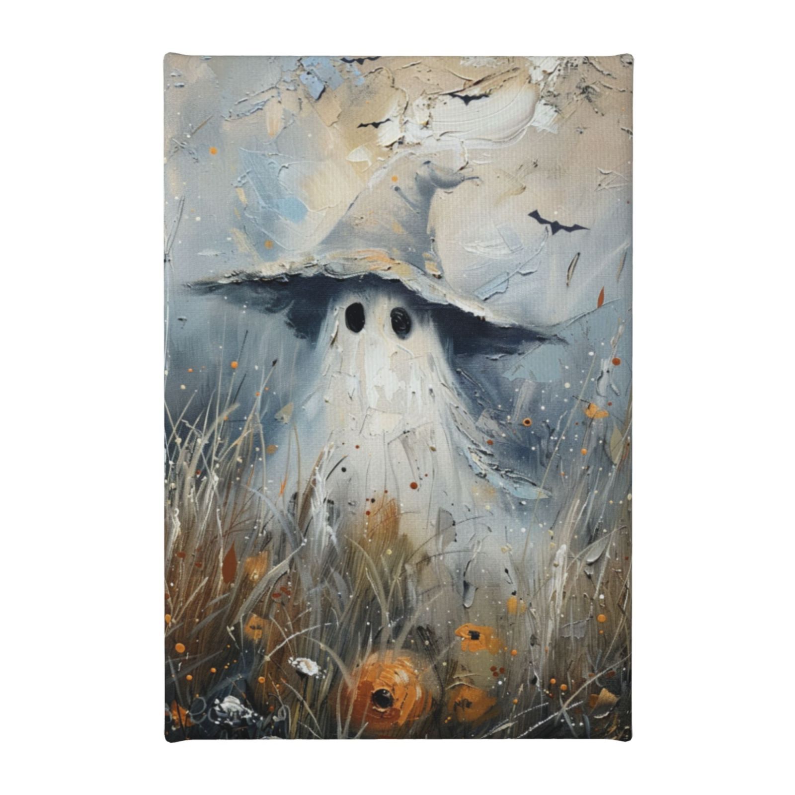8x12 inch Oil Paintings Canvas Wall Art White Apparition Wearing A Hat ...