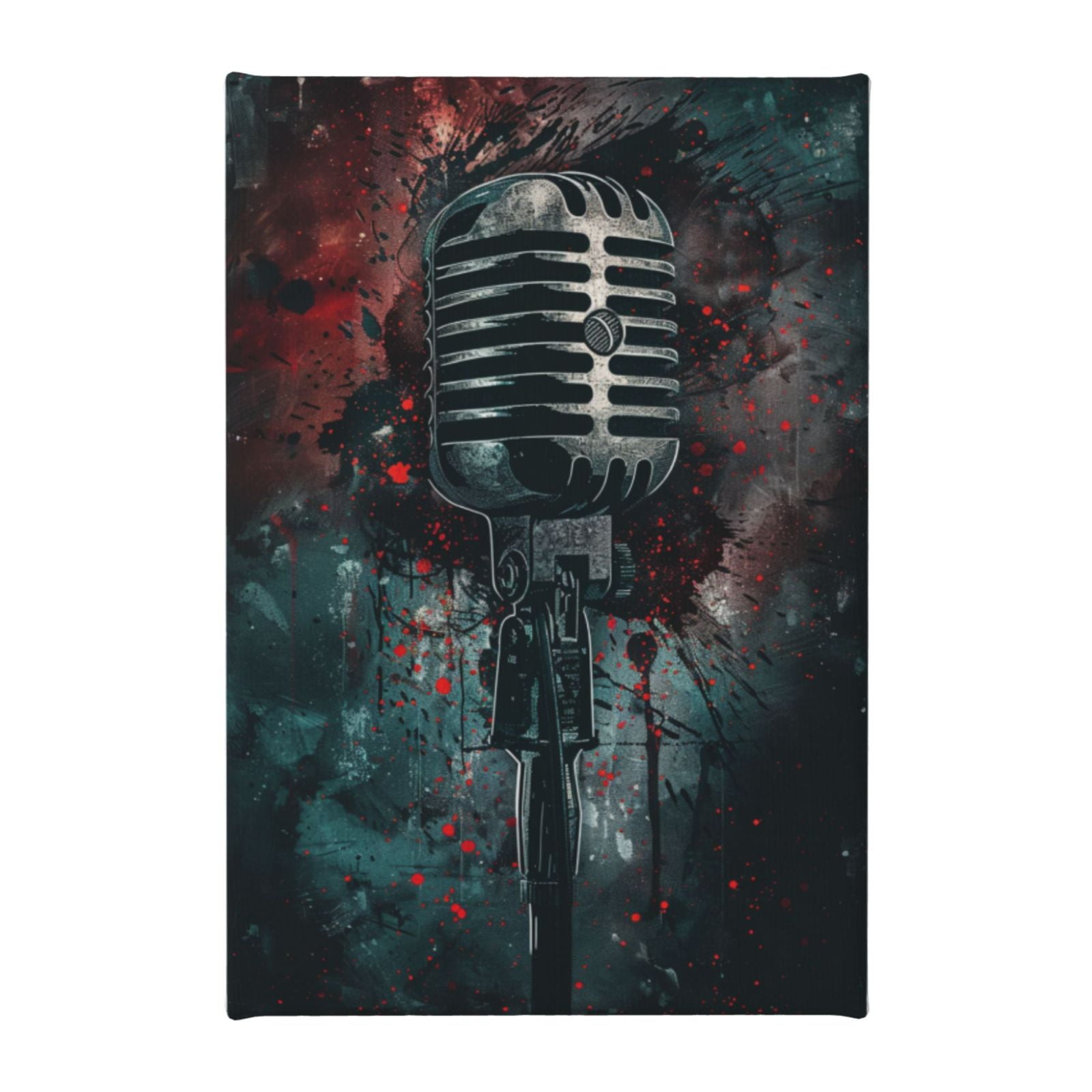 8x12 inch Oil Paintings On Canvas Metal Microphone,Music Room,Living ...