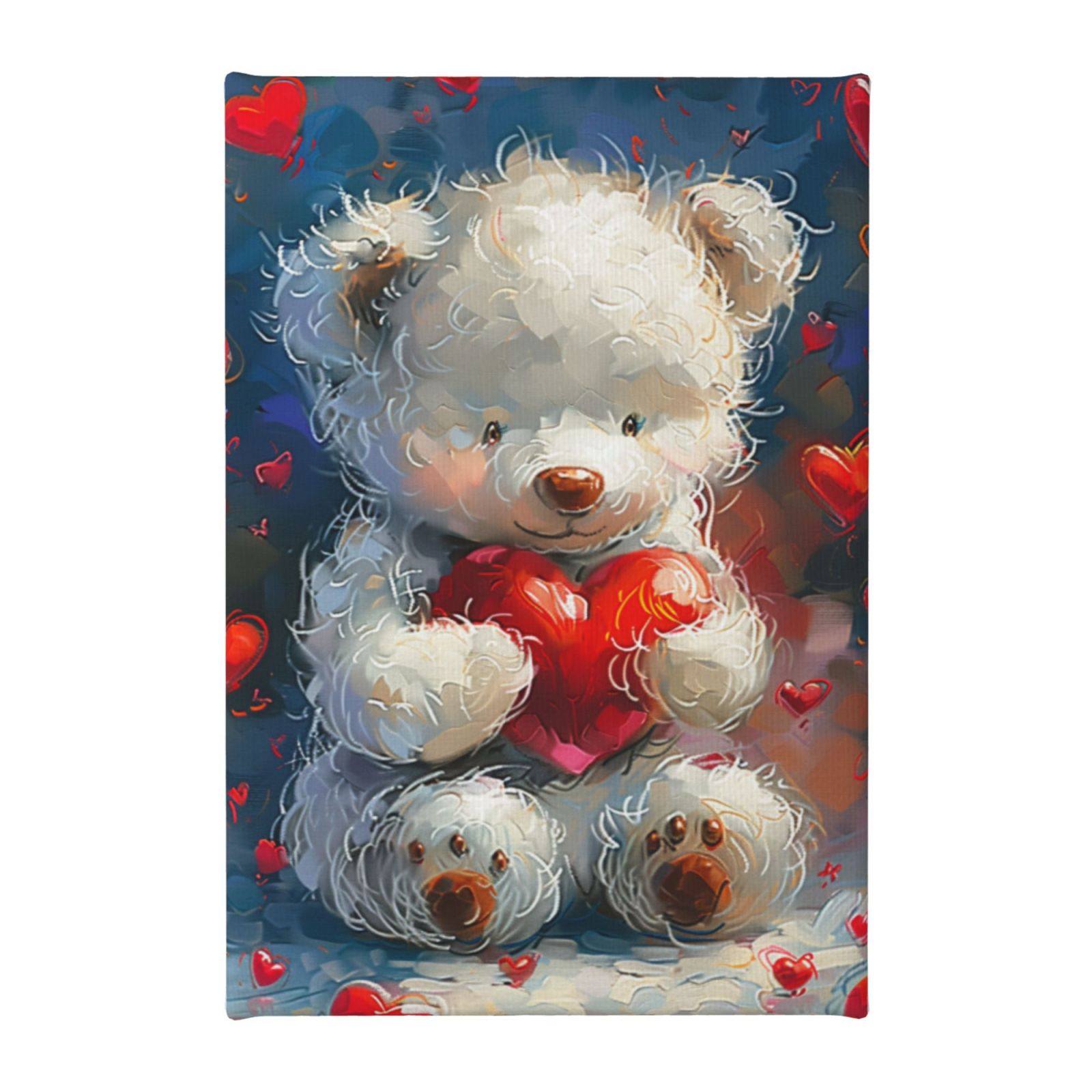8x12 inch Oil Paintings On Canvas Muppet Bear And Red Heart,Indoor Home ...
