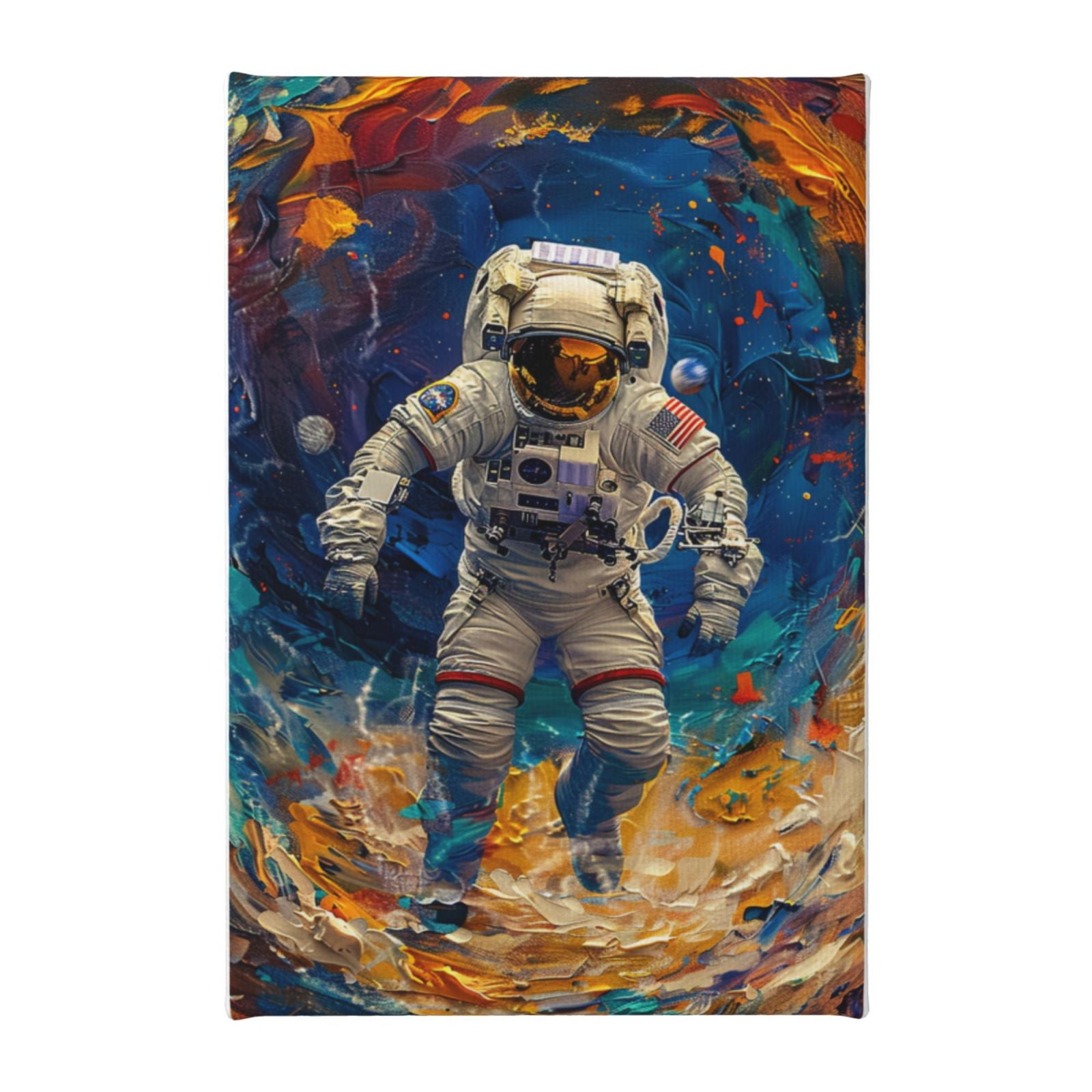 8x12 inch Oil Paintings On Canvas Wall Art Outer Space Astronauts,Home ...