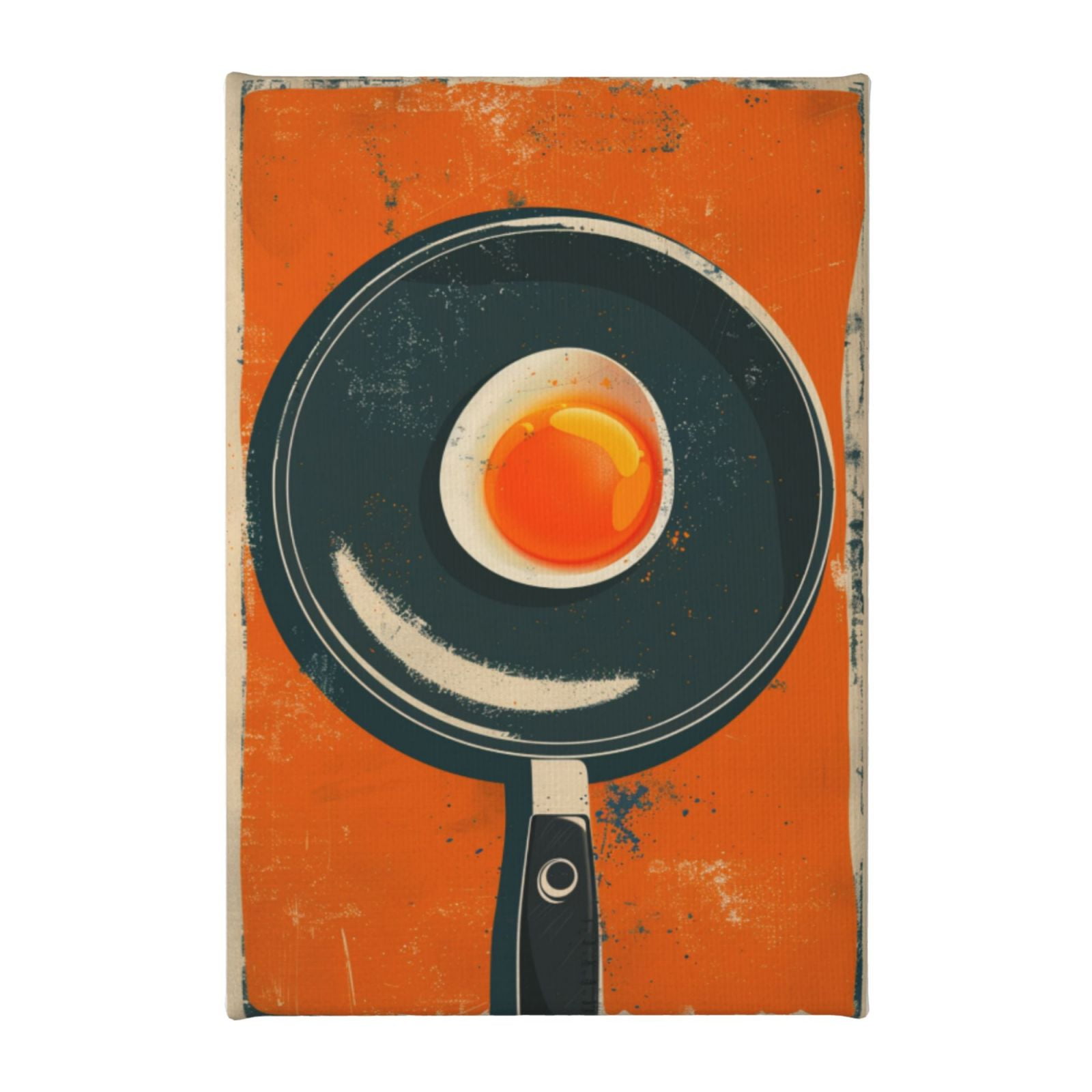 8x12 inch Poached Eggs In A Frying Pan Oil Paintings On Canvas,Classic ...