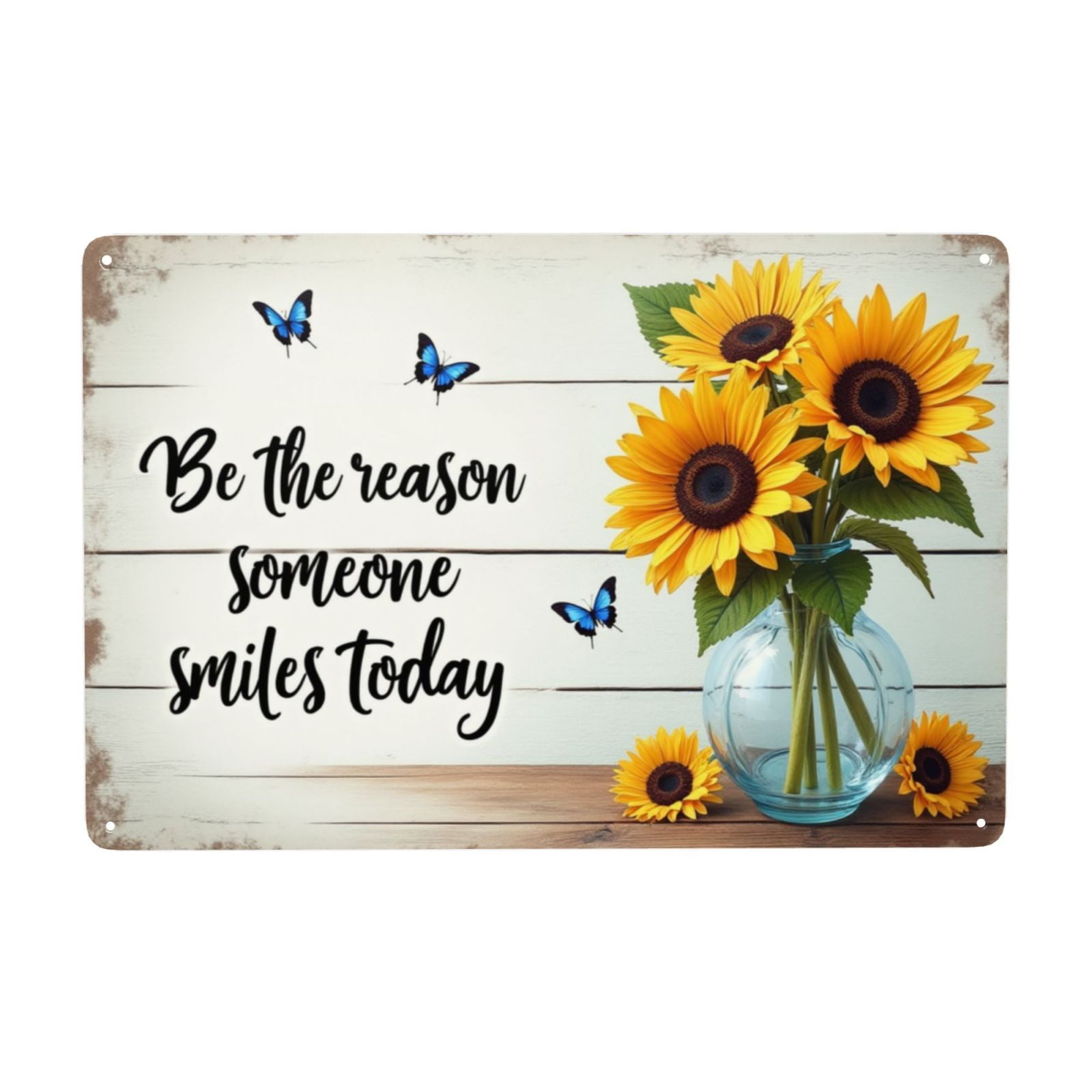 8x12 inch Vintage Rustic Metal Tin Sign Be The Reason Someone Smiles ...