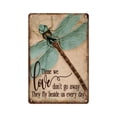 8x12in Dragonfly Memorial Quote Vintage Metal Sign, Sympathy ...