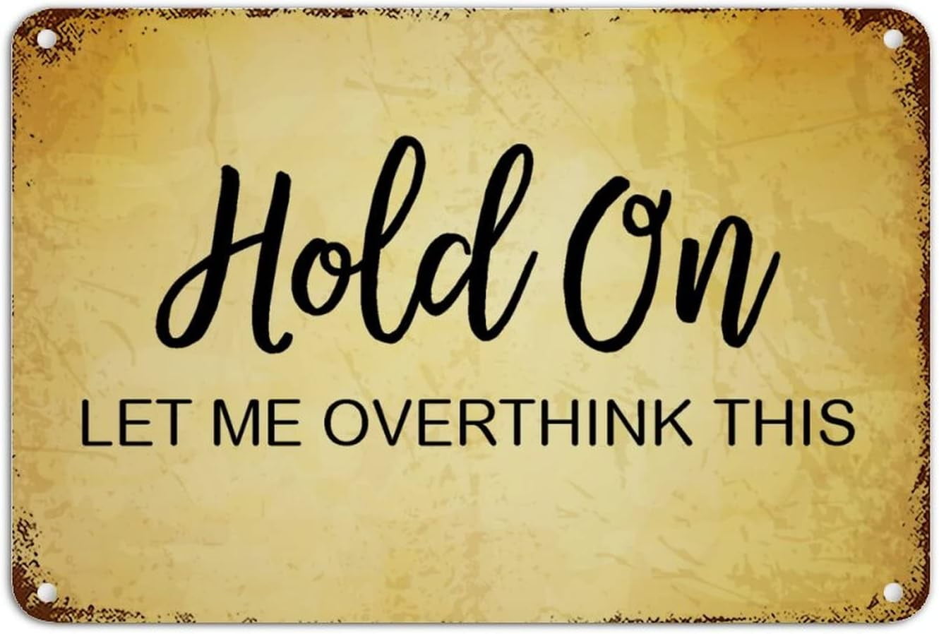 8x12in Rust Vintage Tin Signs Positive Saying Positive Quotes Hold on ...