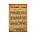 8x12in The Sinner's Prayer Vintage Metal Sign, Christian Salvation ...