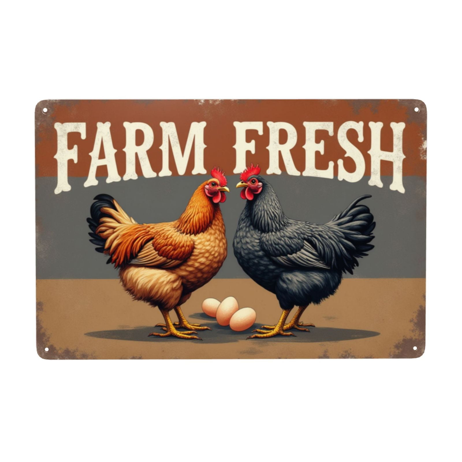 8x12inch Funny Chicken Vintage Metal Sign Farm Fresh Eggs Butt Nuggets ...