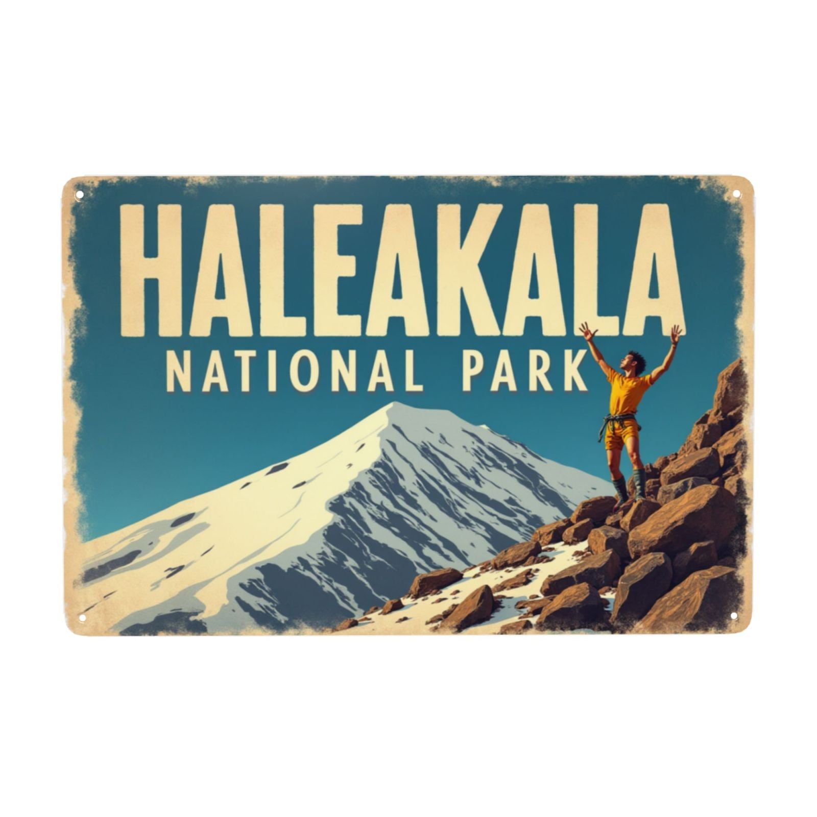 8x12inch Haleakala National Park Vintage Metal Sign, Poster Tin Signs ...