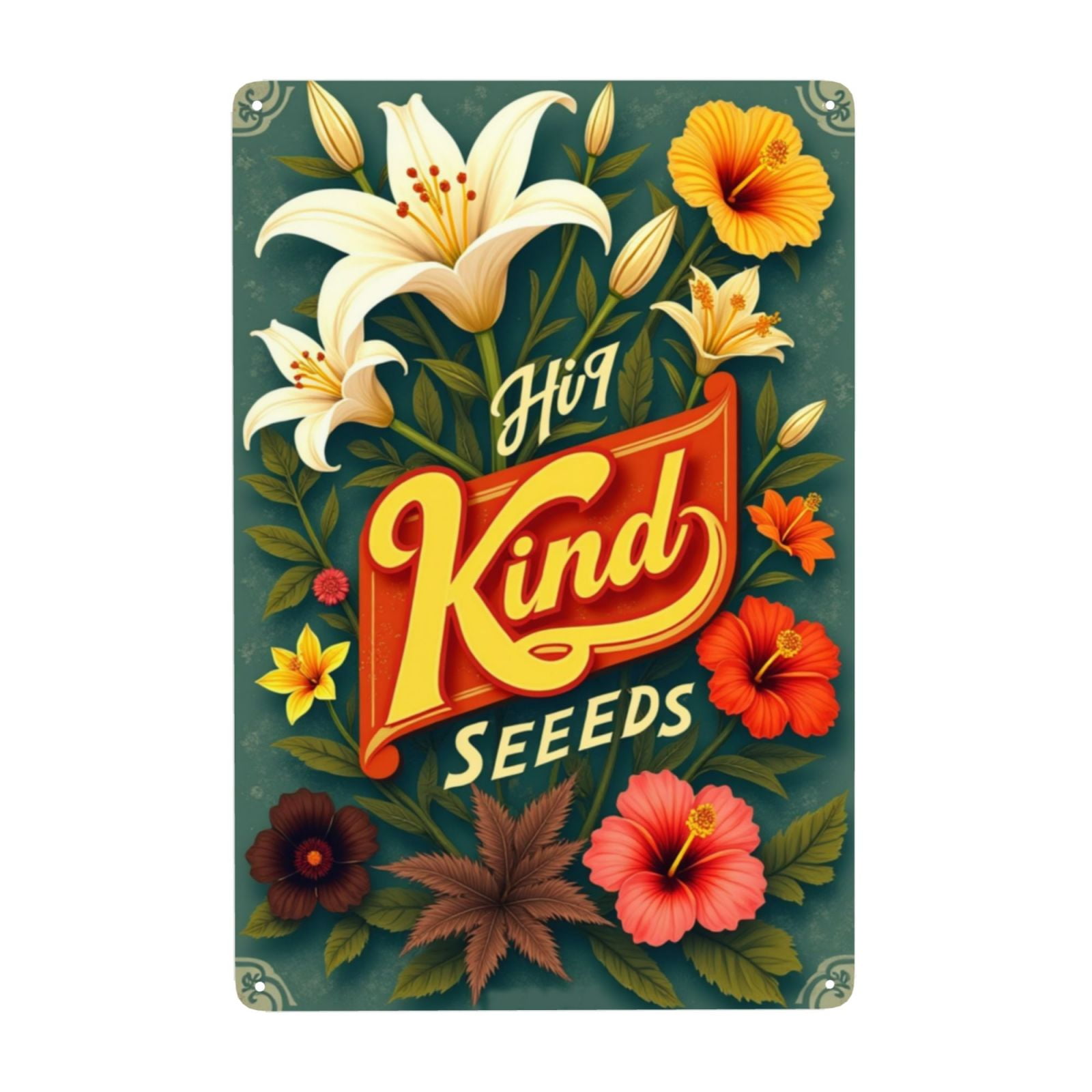 8x12inch Horticulture Garden Tin Sign Vintage Seed Packet Metal Sign ...
