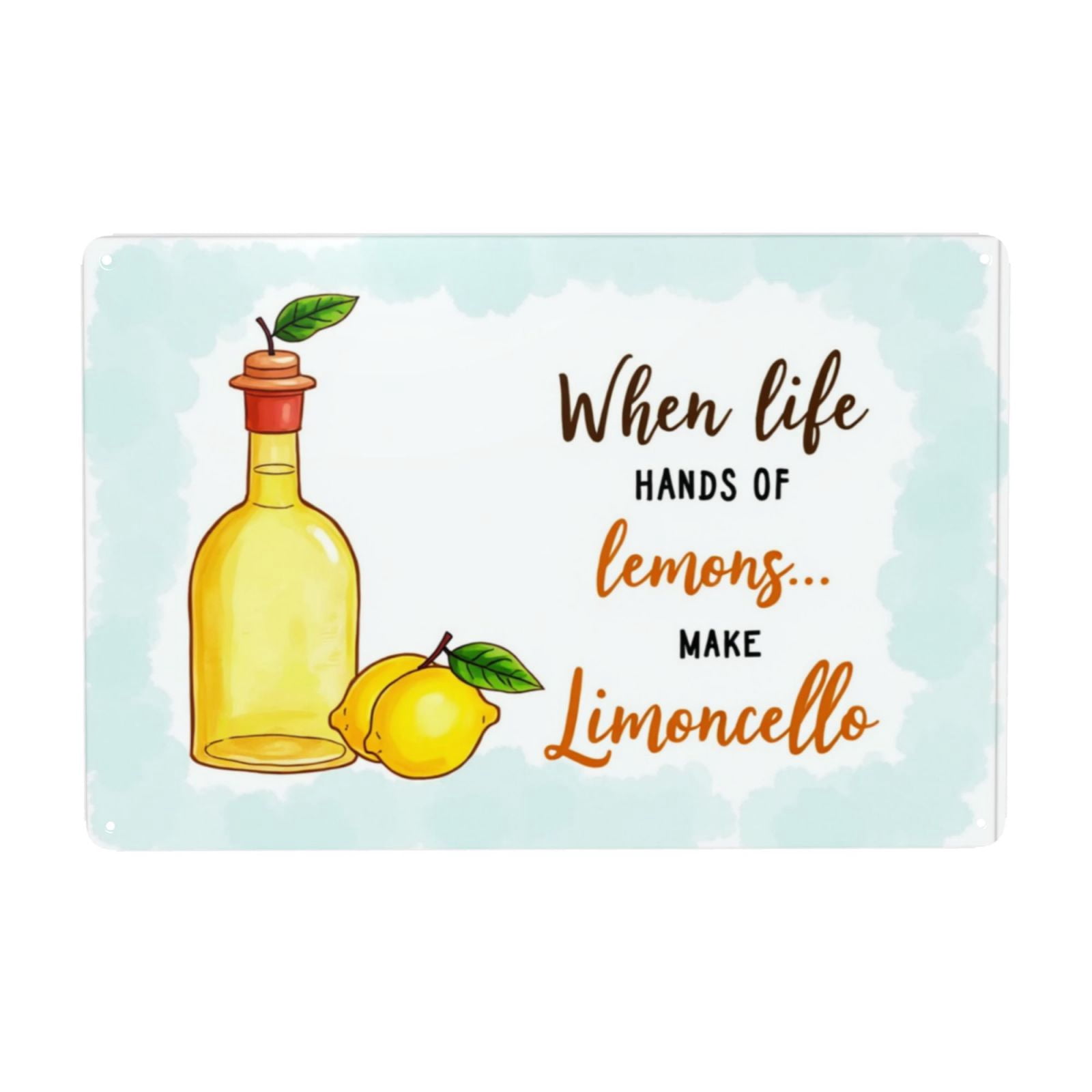 8x12inch Limoncello Metal Signs When Life Hands You Lemons Tin Posters ...