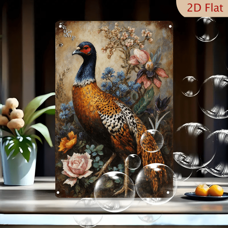 8x12inches Classical Ring-necked Pheasant Wall Art, Vintage European ...