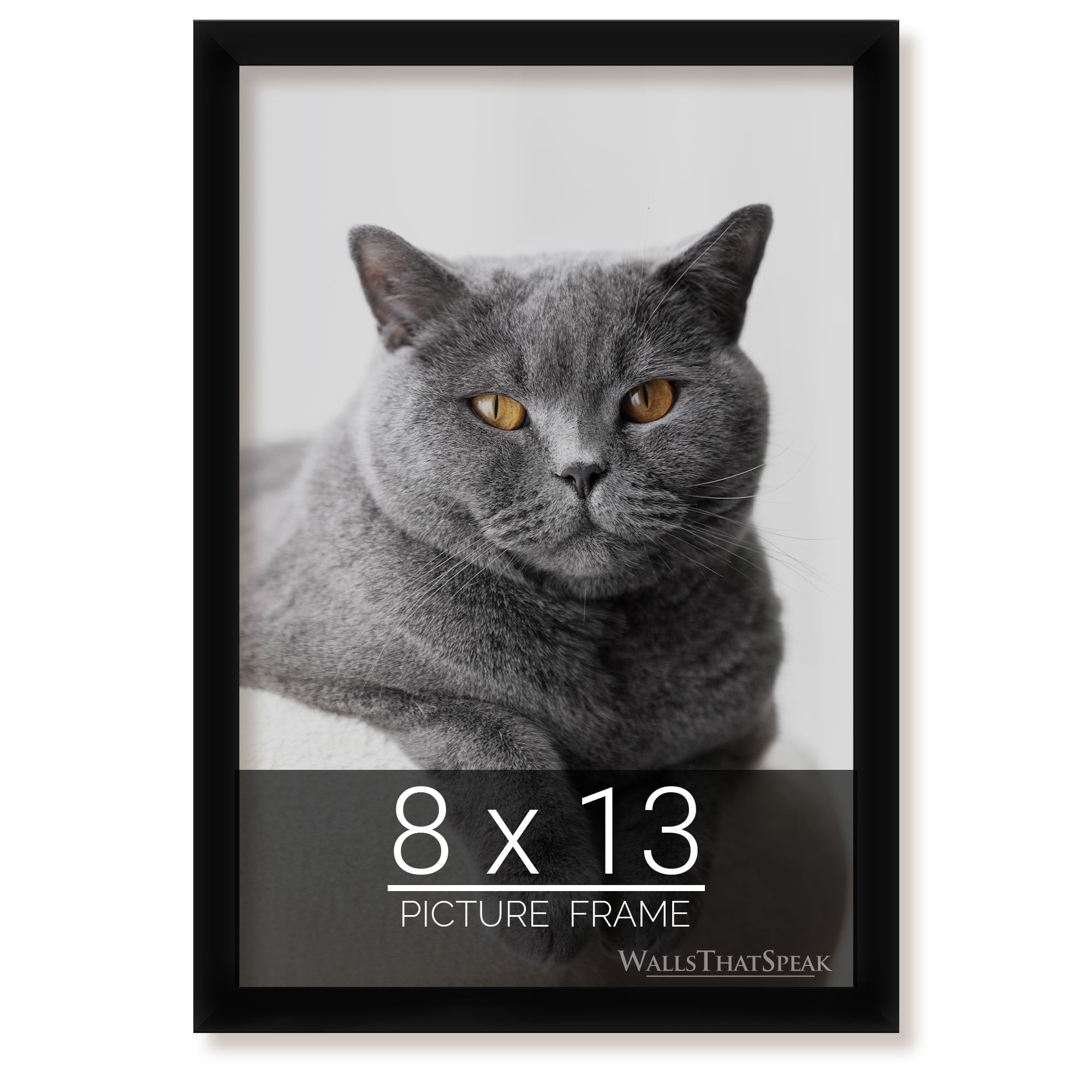 8x13 Black Picture Frame for Puzzles Posters Photos or Artwork ...