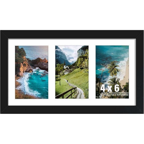 8x14 Collage Picture Frame, 4x6 Collage Picture Frame Displays Three ...