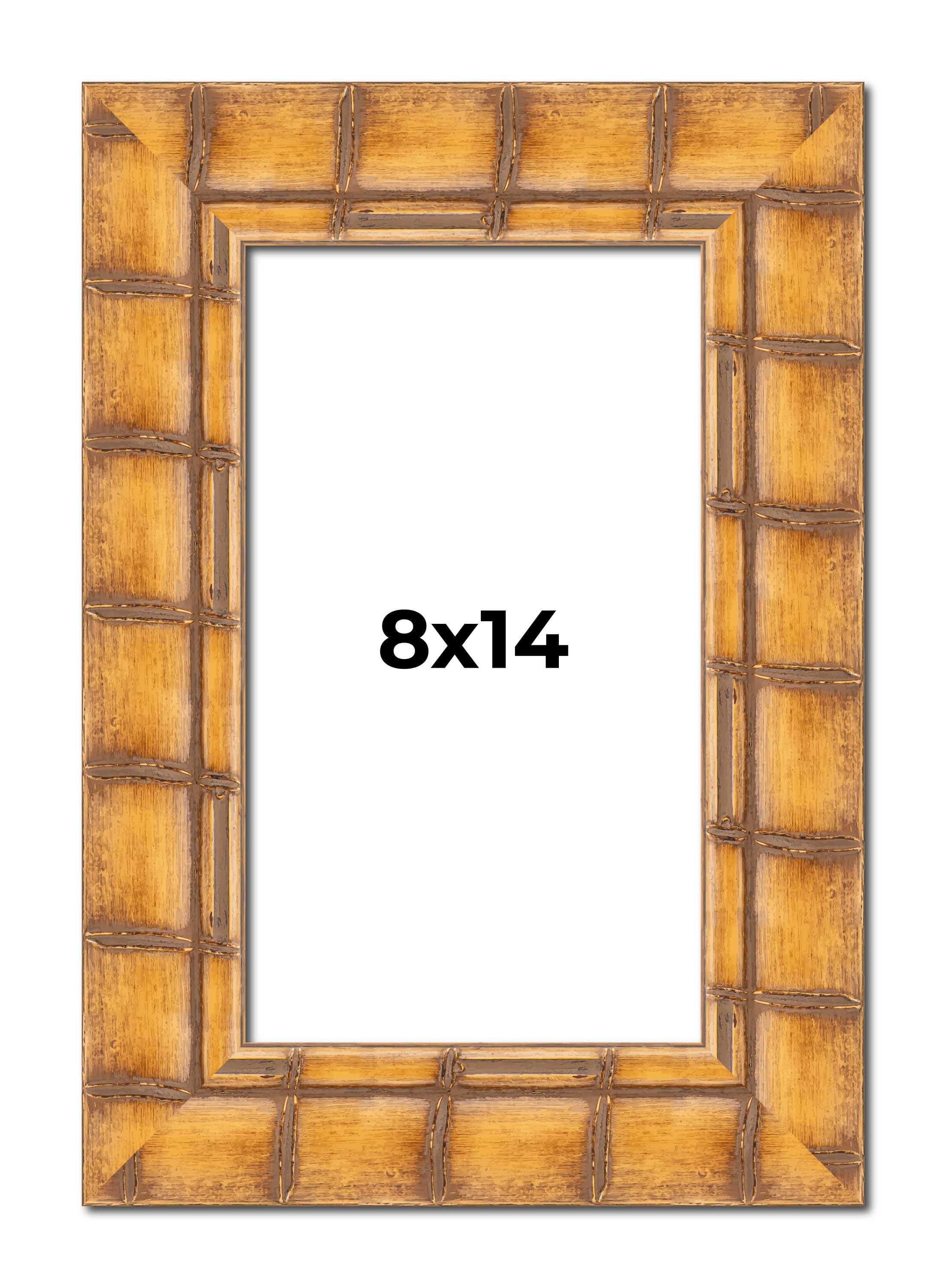8x14 Frame Beige Real Wood Picture Frame Width 3 inches | Interior ...