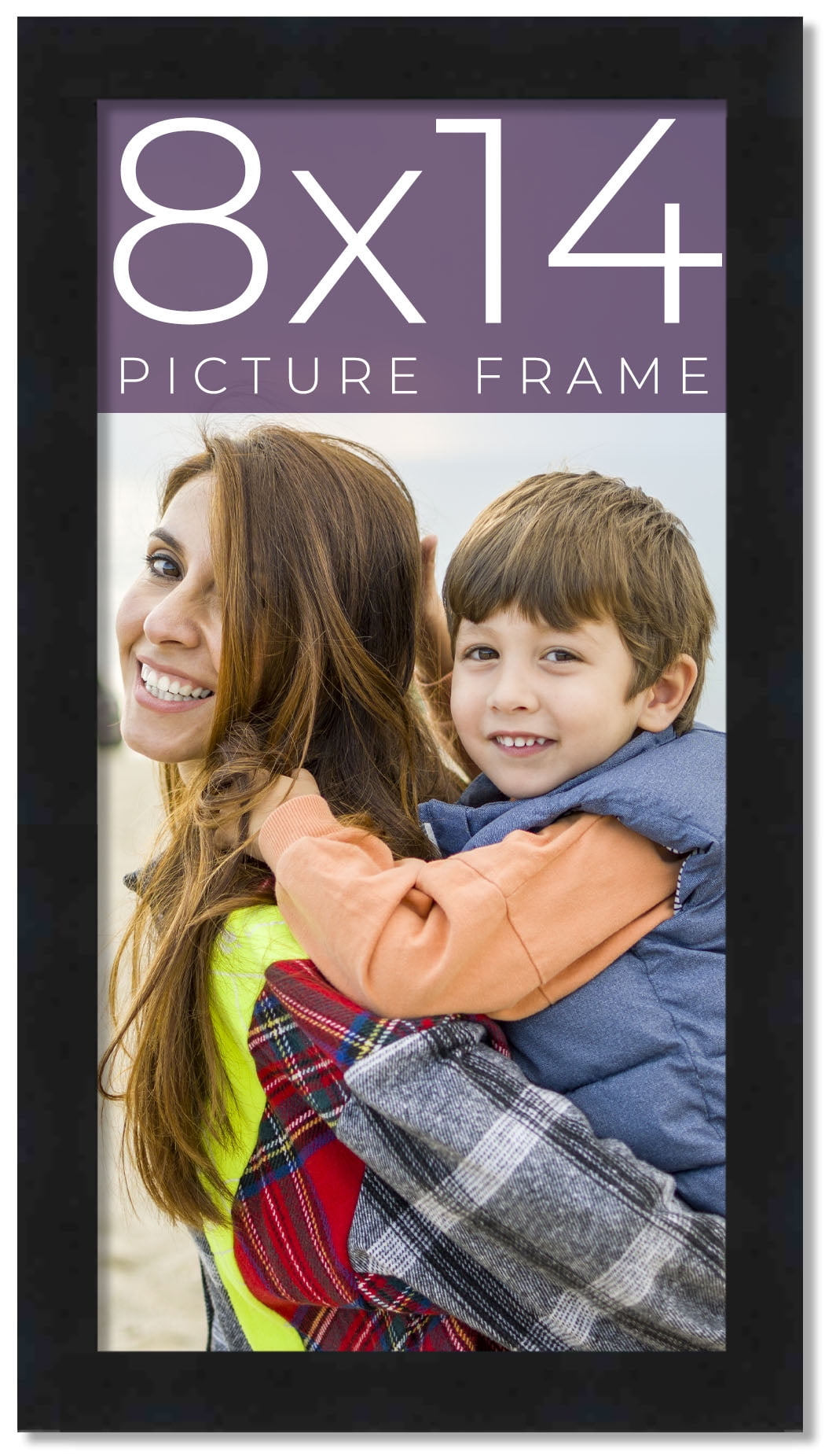 8x14 Frame Black Real Wood Picture Frame Width 0.75 inches | Interior ...