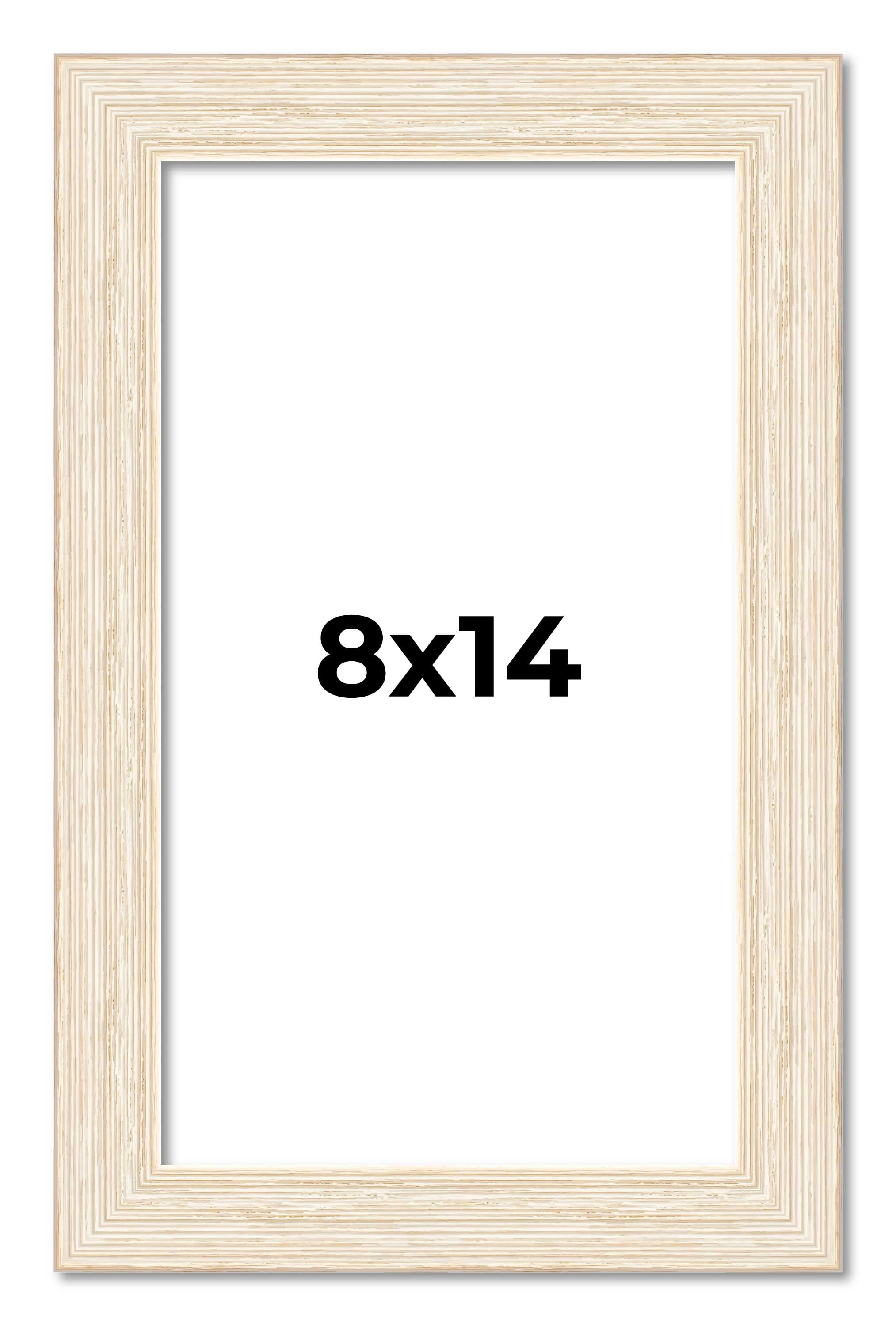 8x14 Frame White Barnwood Picture Frame - Modern Photo Frame Includes ...