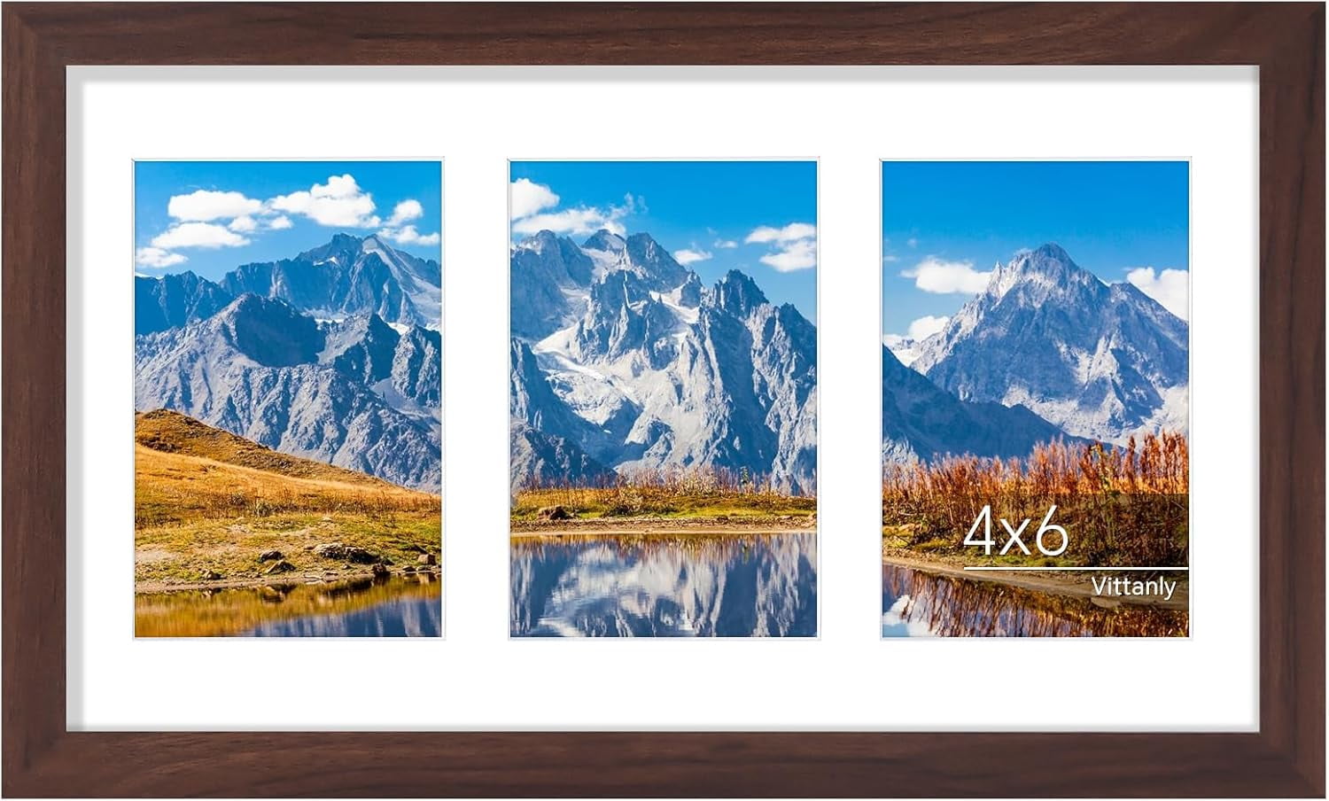 8x14 Picture Frames Collage Wall Decor, Displays 3Pcs 4x6 Pictures with ...