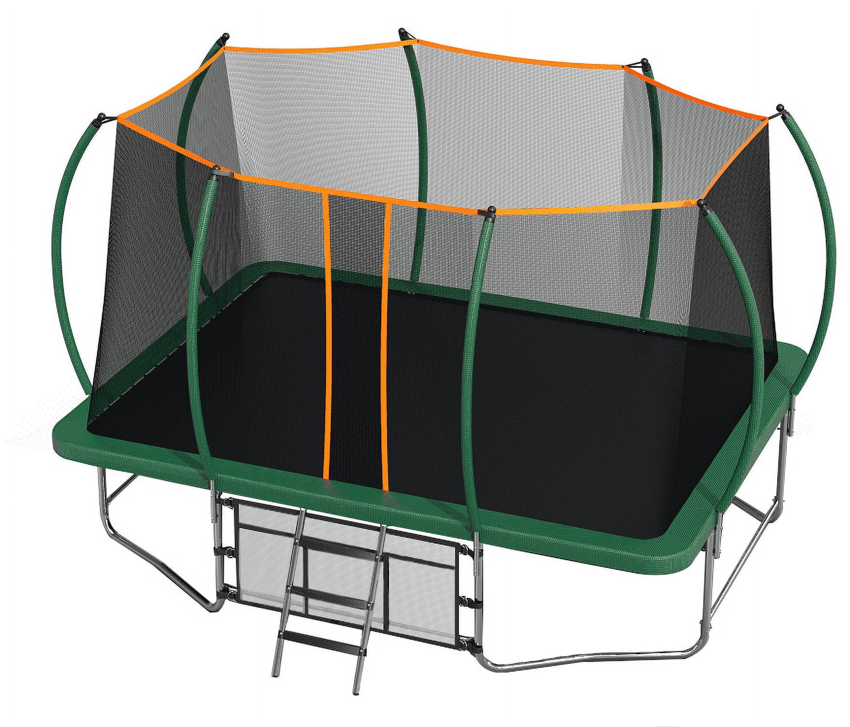 8x14FT Trampoline, 440LBS Load, Safety Certified, with Football Bag ...