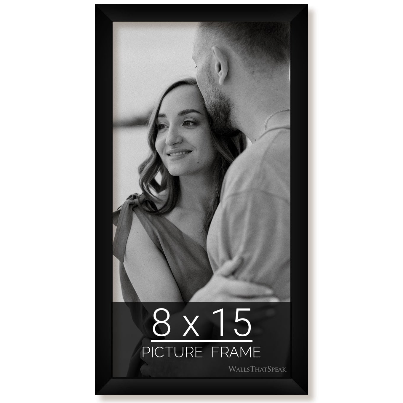 8x15 Black Picture Frame for Puzzles Posters Photos or Artwork ...