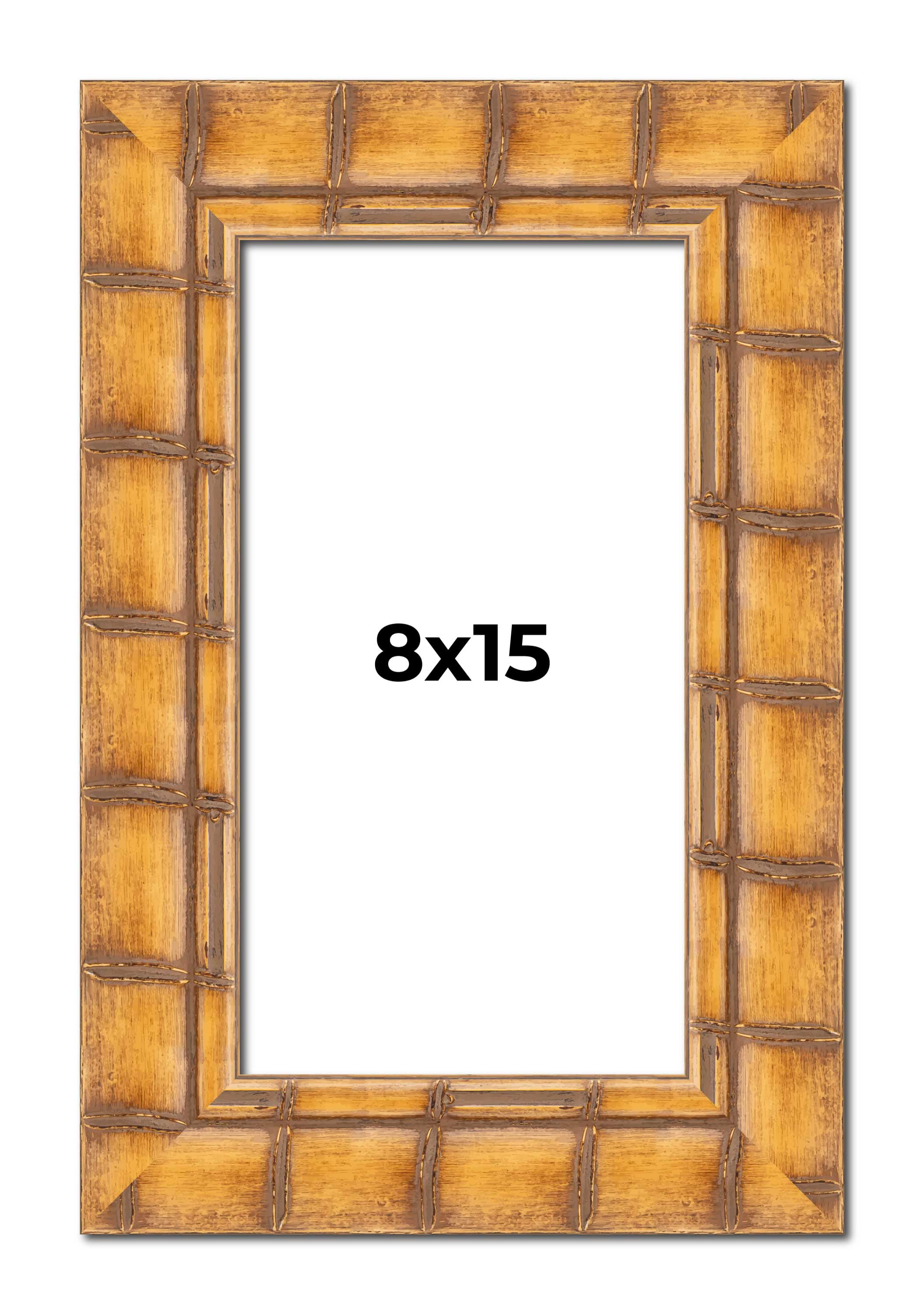 8x15 Frame Beige Real Wood Picture Frame Width 3 inches | Interior ...