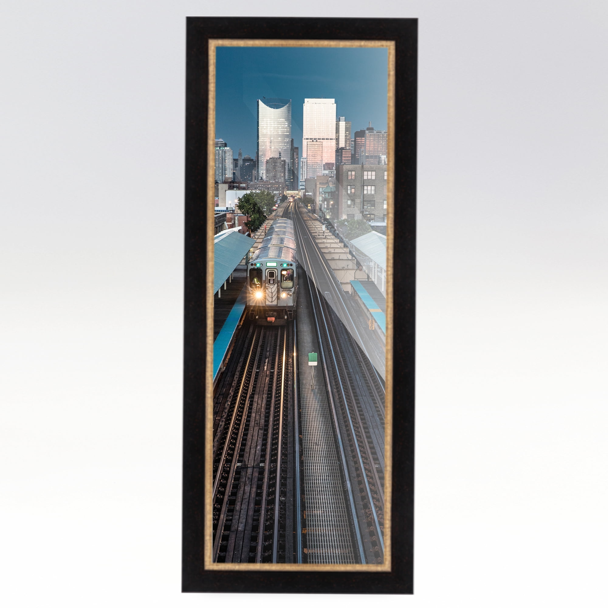 8x16 Frame Gold Real Wood Picture Frame Width 2.25 inches | Interior ...