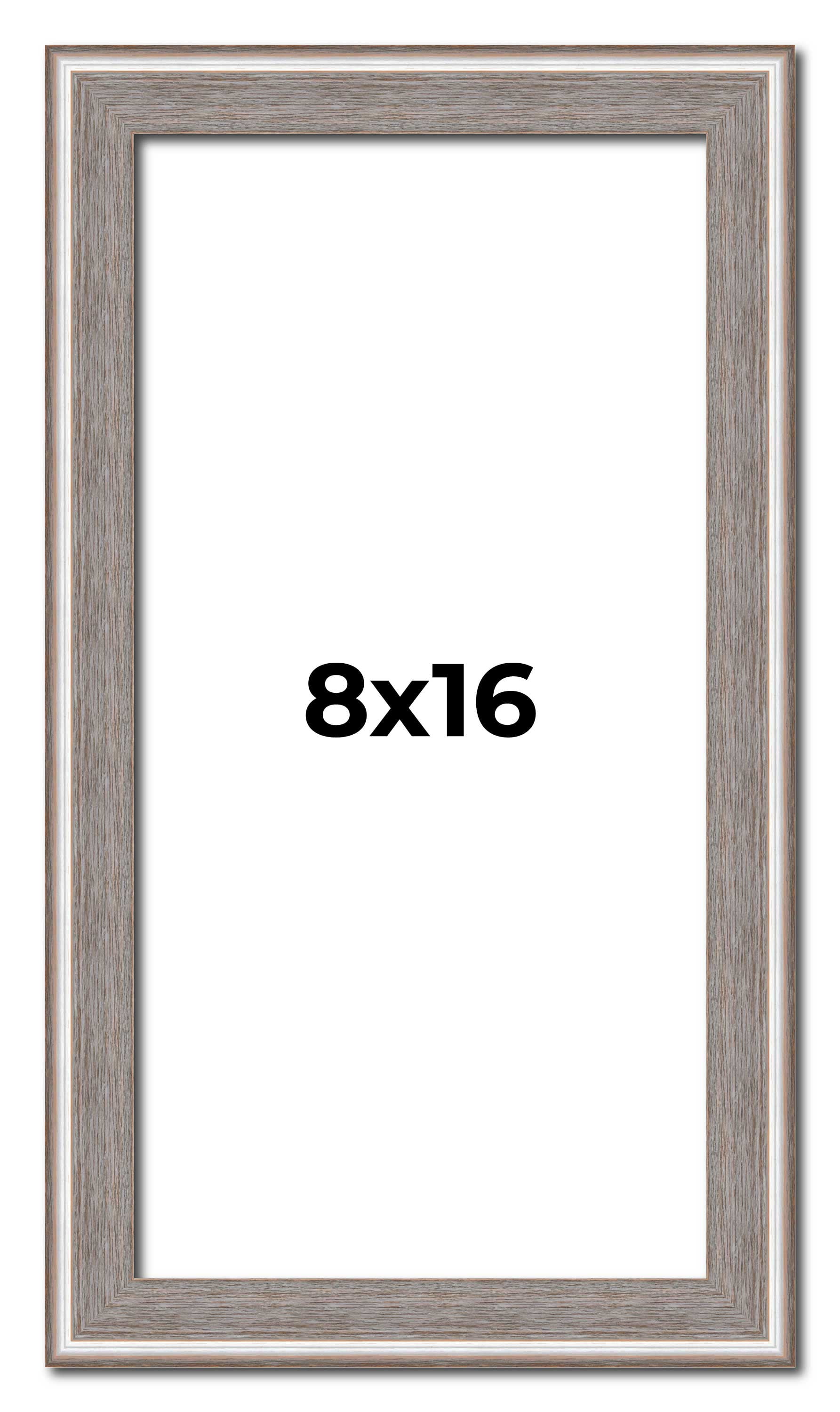 8x16 Frame Grey Real Wood Picture Frame Width 1.25 inches | Interior ...