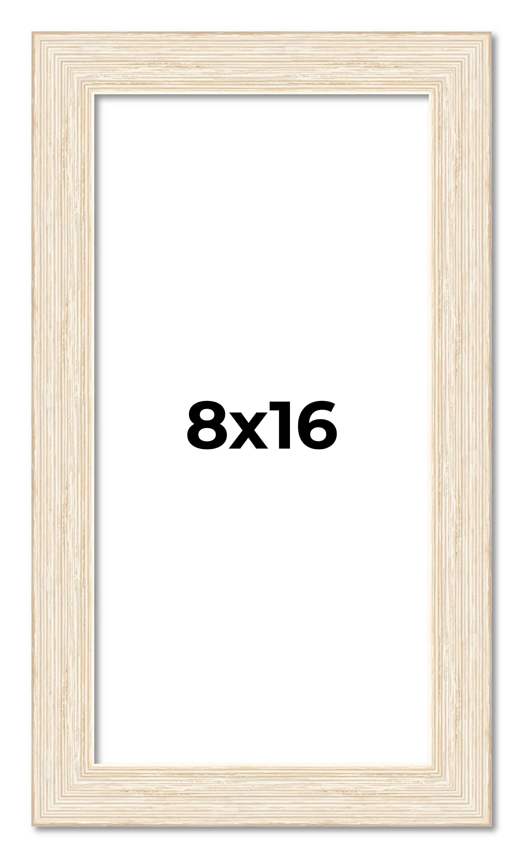 8x16 Frame White Barnwood Picture Frame - Modern Photo Frame Includes ...