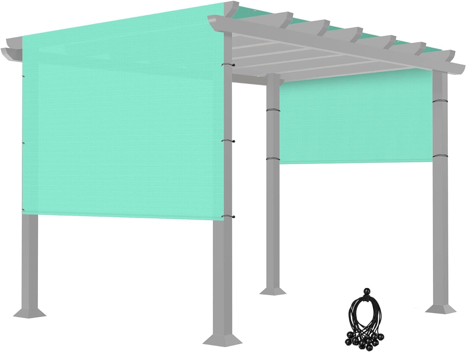 8x16 Ft Universal Pergola Canopy Replacement Cover Sun Shade Rod Pocket ...