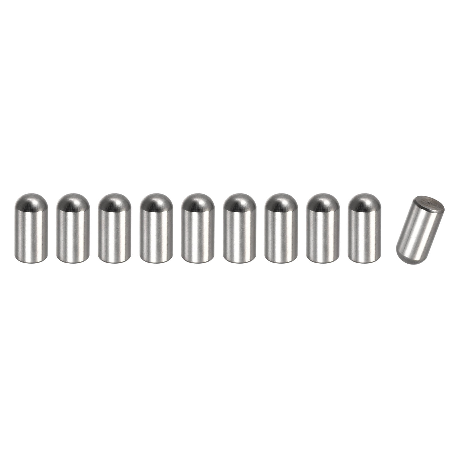 8x16mm Dowel Pins, 10 Pack Round Head Flat Chamfered End Dowel Pin ...