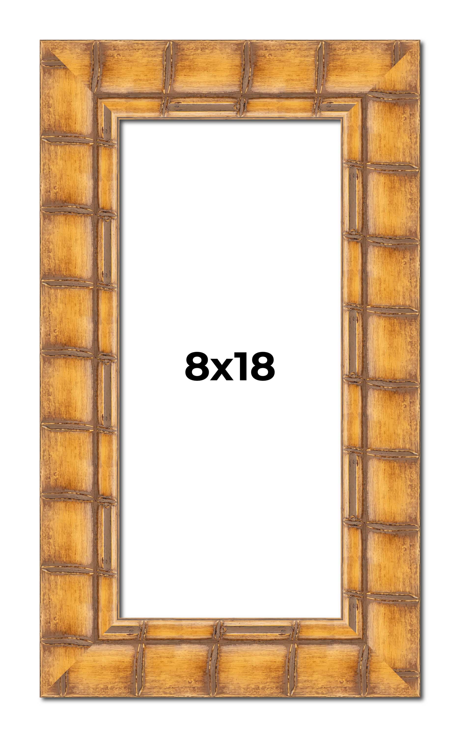 8x18 Frame Beige Real Wood Picture Frame Width 3 inches | Interior ...