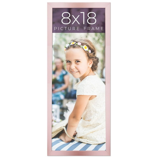 8x18 Frame Pink Real Wood Picture Frame Width 0.75 inches | Interior ...