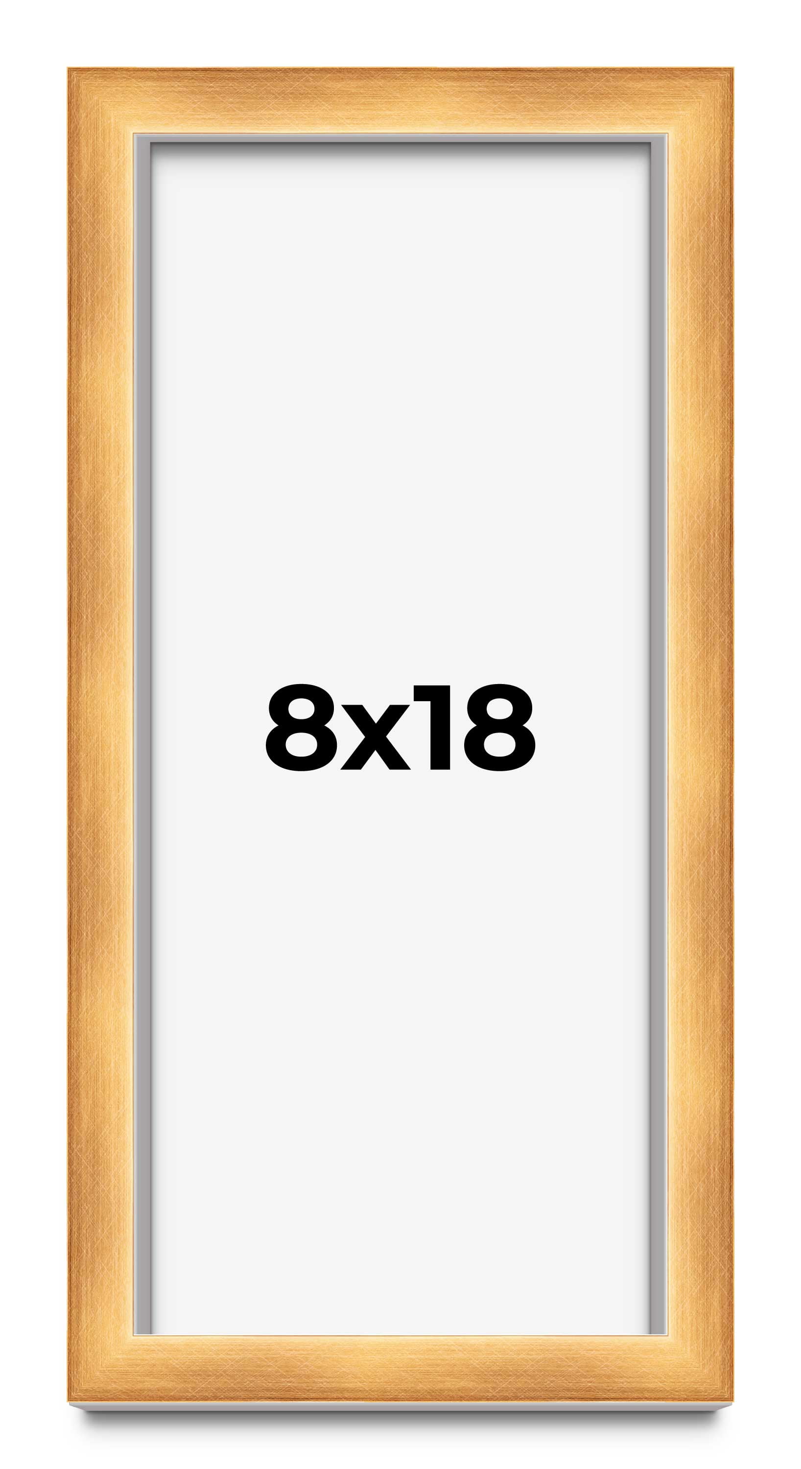 8x18 Shadow Box Bronze Cross-Brushed Display Frame | 1.625 Inches Deep ...