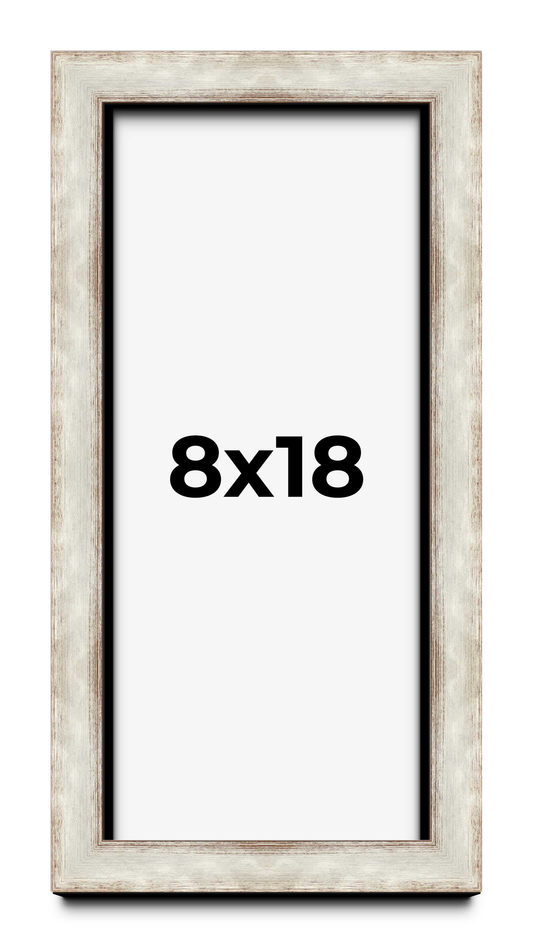 8x18 Silver Shadowbox Frame - Interior Size 8x18 by 1.5 Inches - Made ...