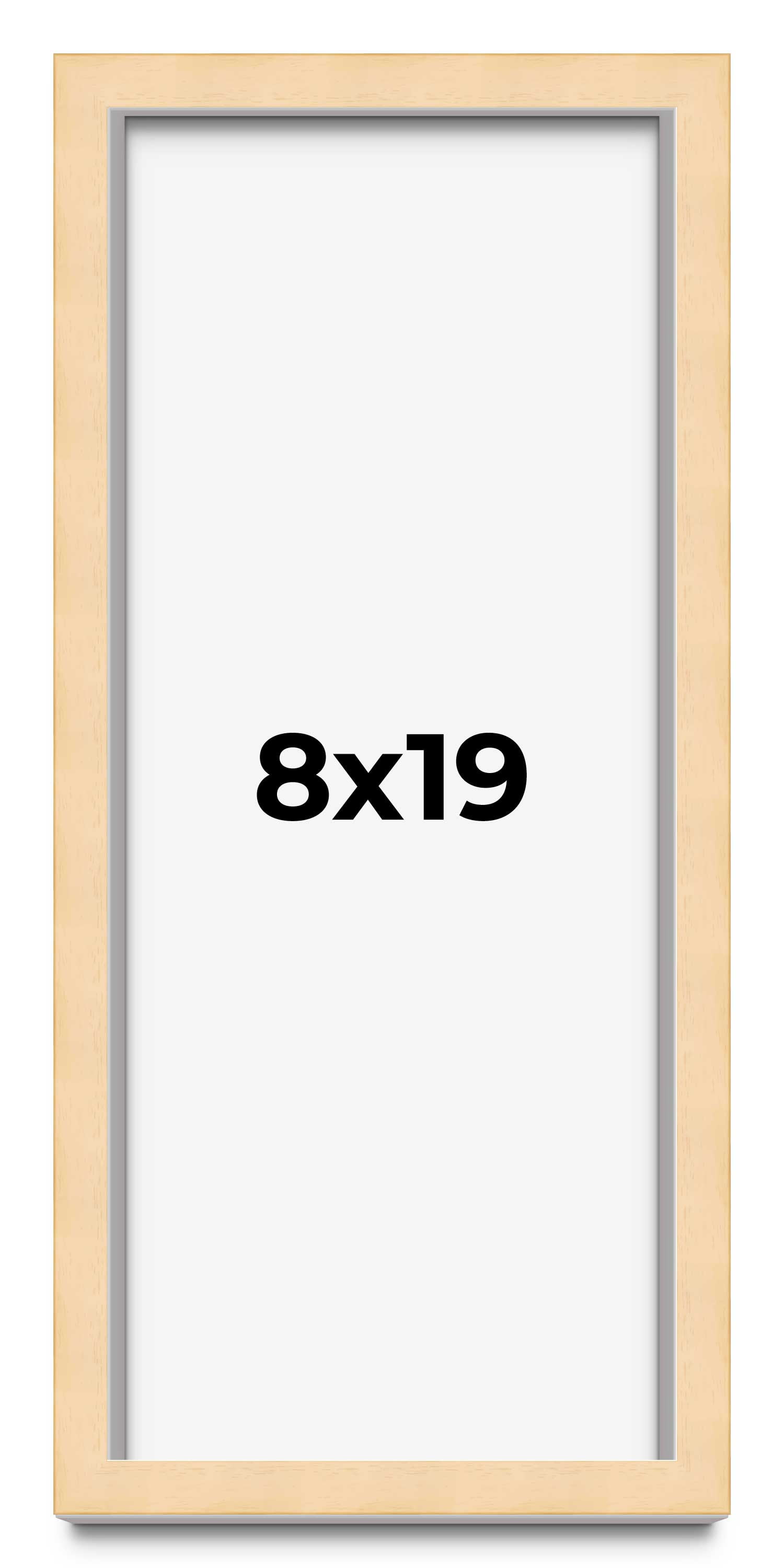 8x19 Shadow Box Frame Brown | 0.875 Inches Deep Real Wood Contemporary ...