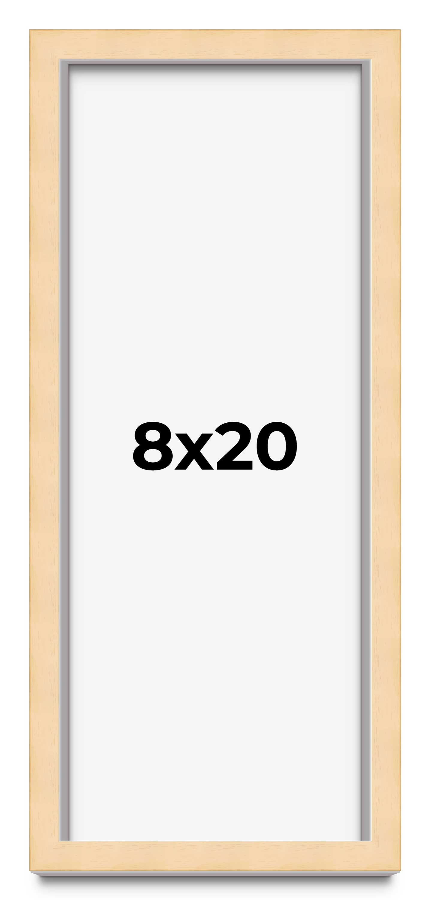 8x20 Frame Beige Real Wood Picture Frame Width 0.75 inches | Interior ...