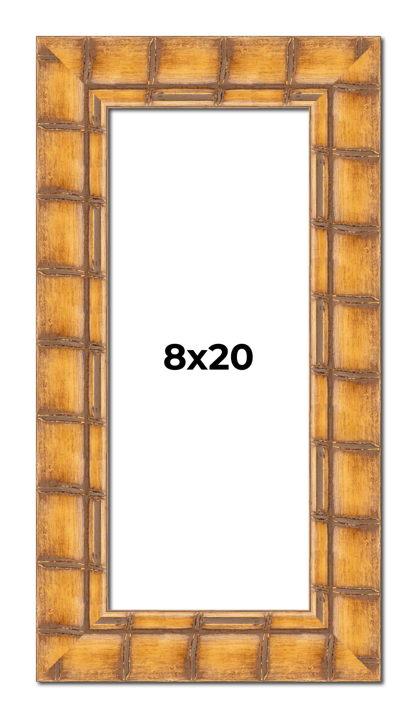 8x20 Frame Beige Real Wood Picture Frame Width 3 inches | Interior ...