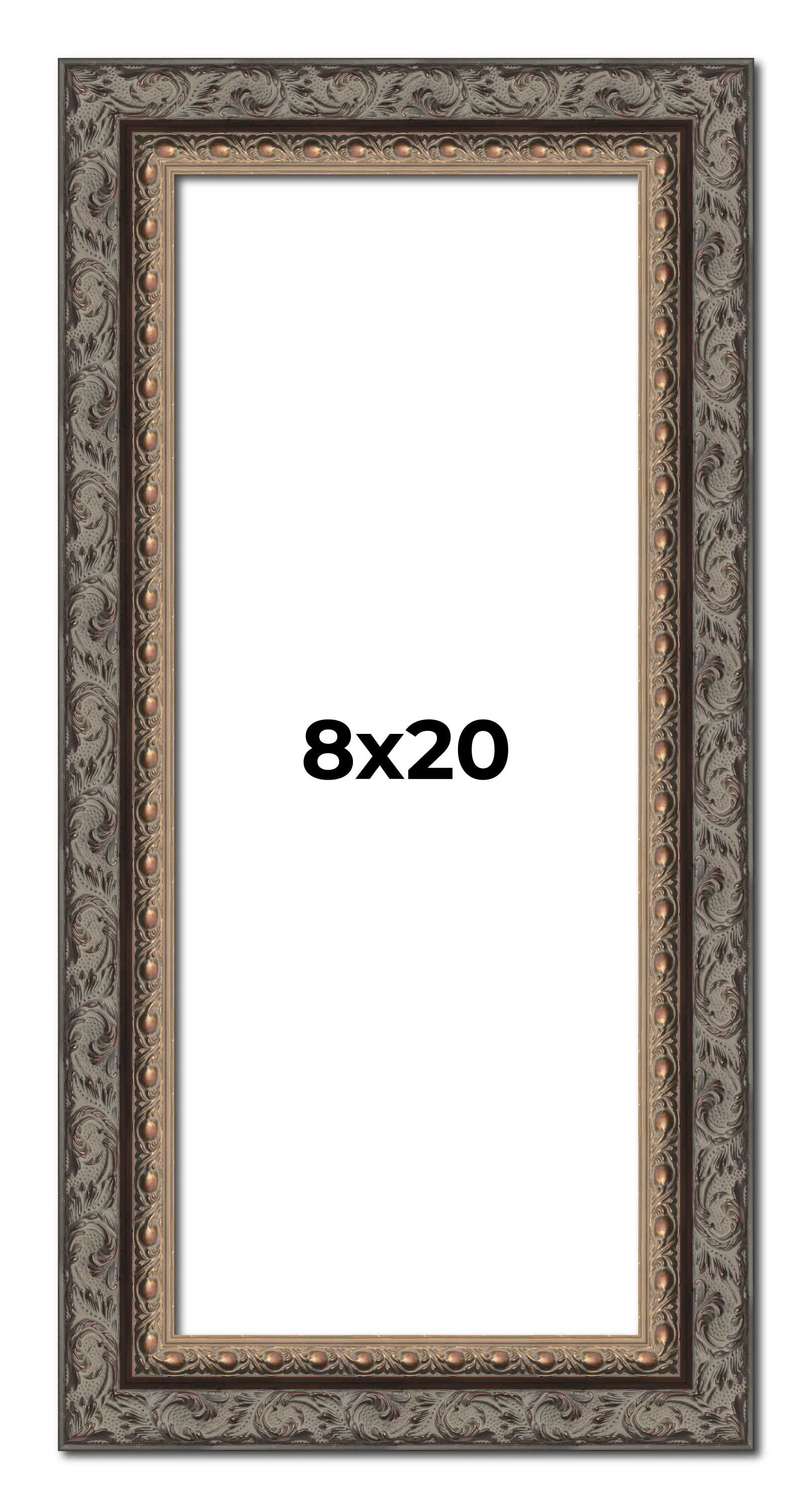 8x20 Frame Black Real Wood Picture Frame Width 2 inches | Interior ...