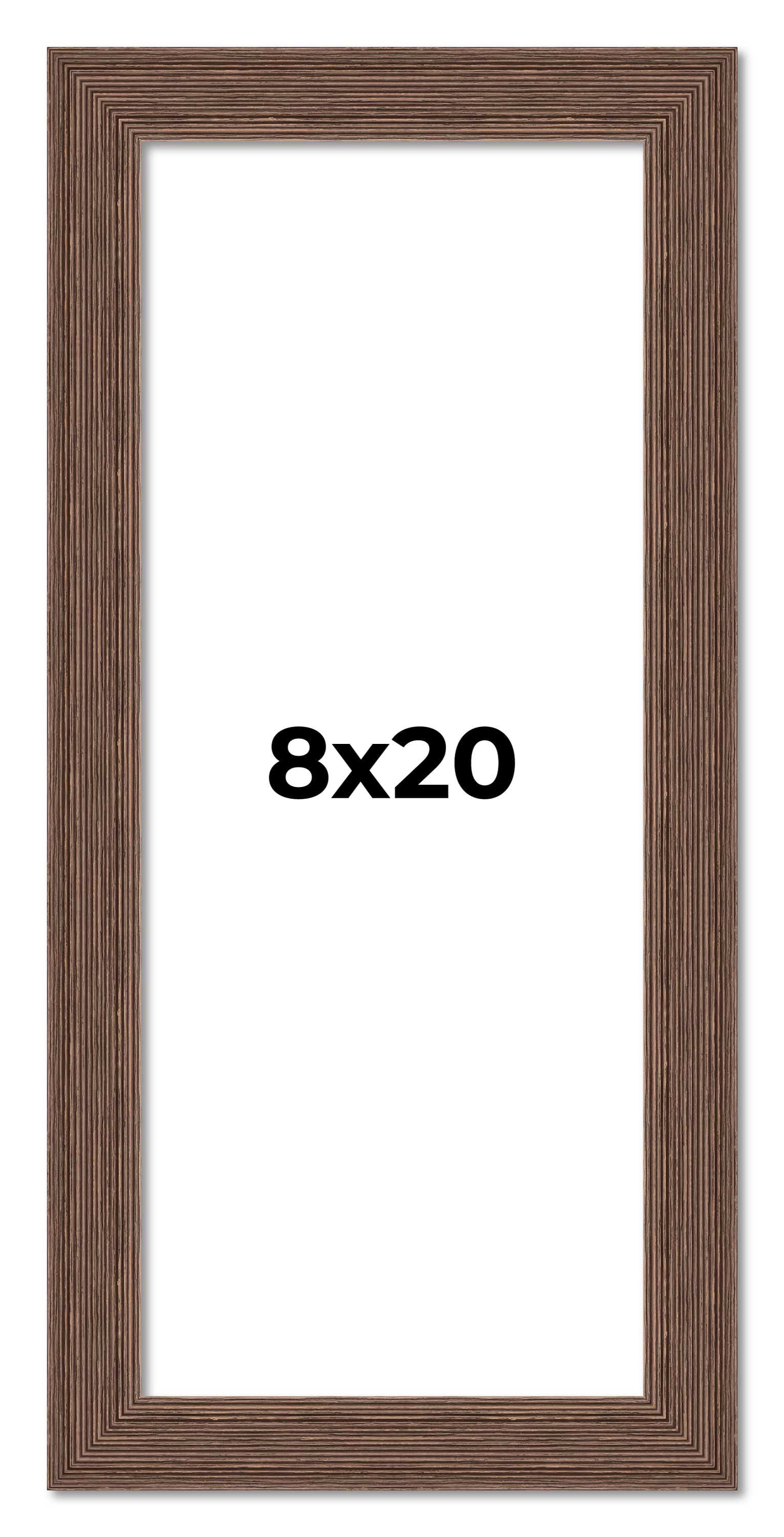 8x20 Frame Brown Distressed Barnwood Picture Frame | Rustic Farmhouse ...