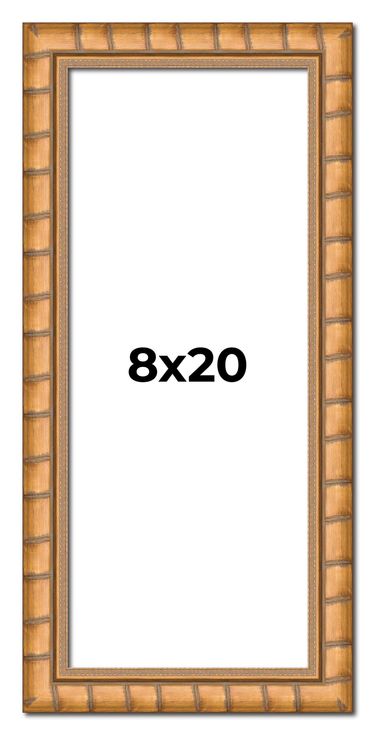 8x20 Frame Gold Real Wood Picture Frame Width 1.5 inches | Interior ...