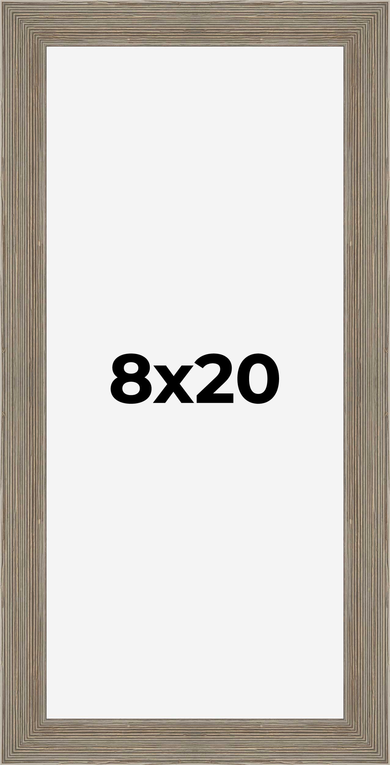 8x20 Frame Gray Barnwood Rustic Solid Wood Picture Frame | 1.5 Inch ...