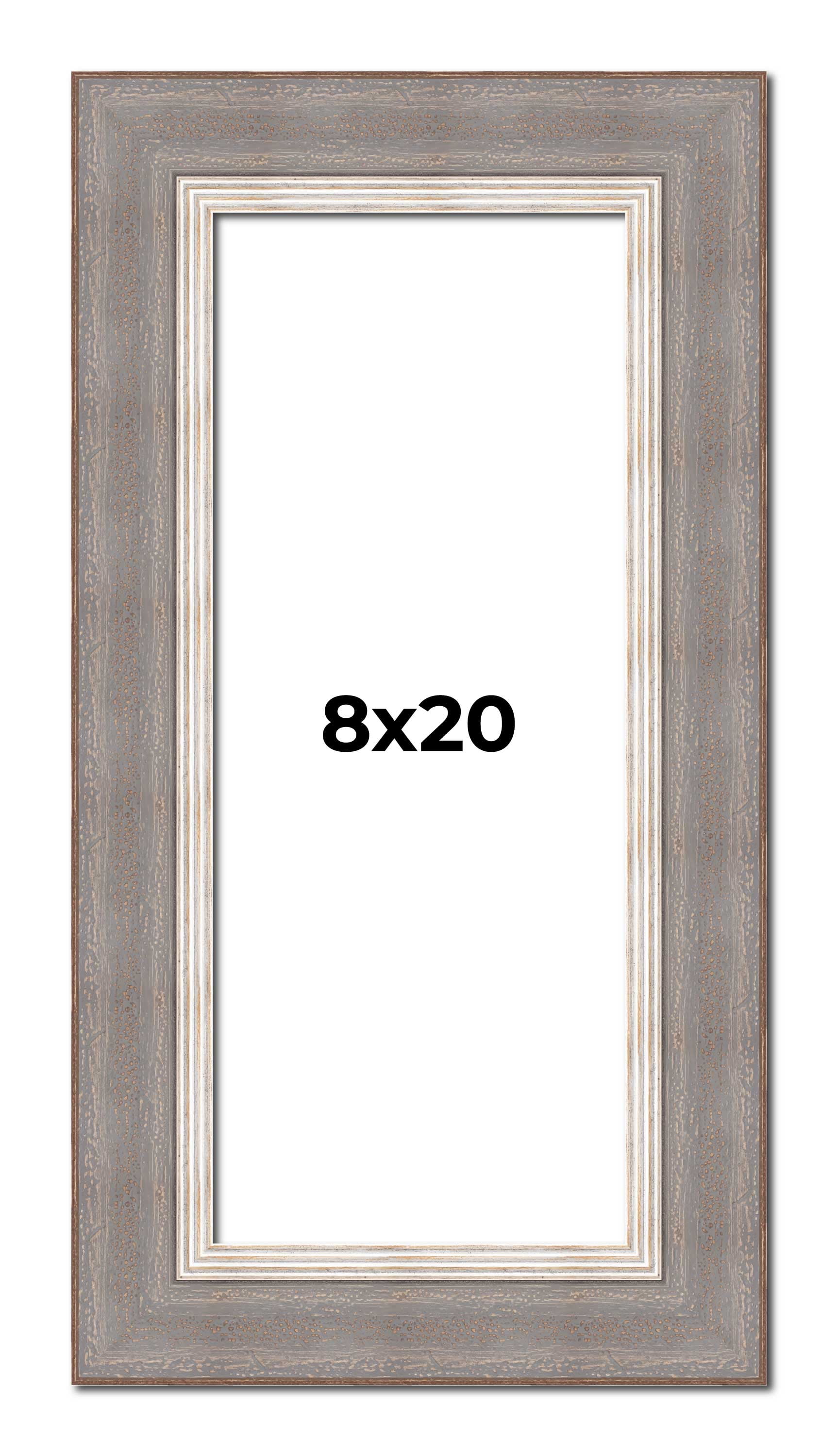 8x20 Frame Grey Real Wood Picture Frame Width 2.75 Inches | Interior ...