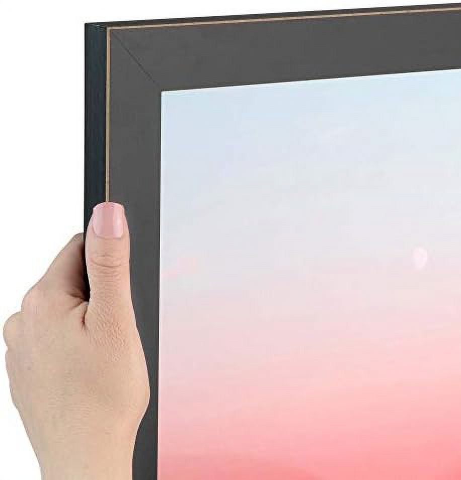 8x20 inch black with edges picture frame, wom0066-76808-890r-8x20 ...