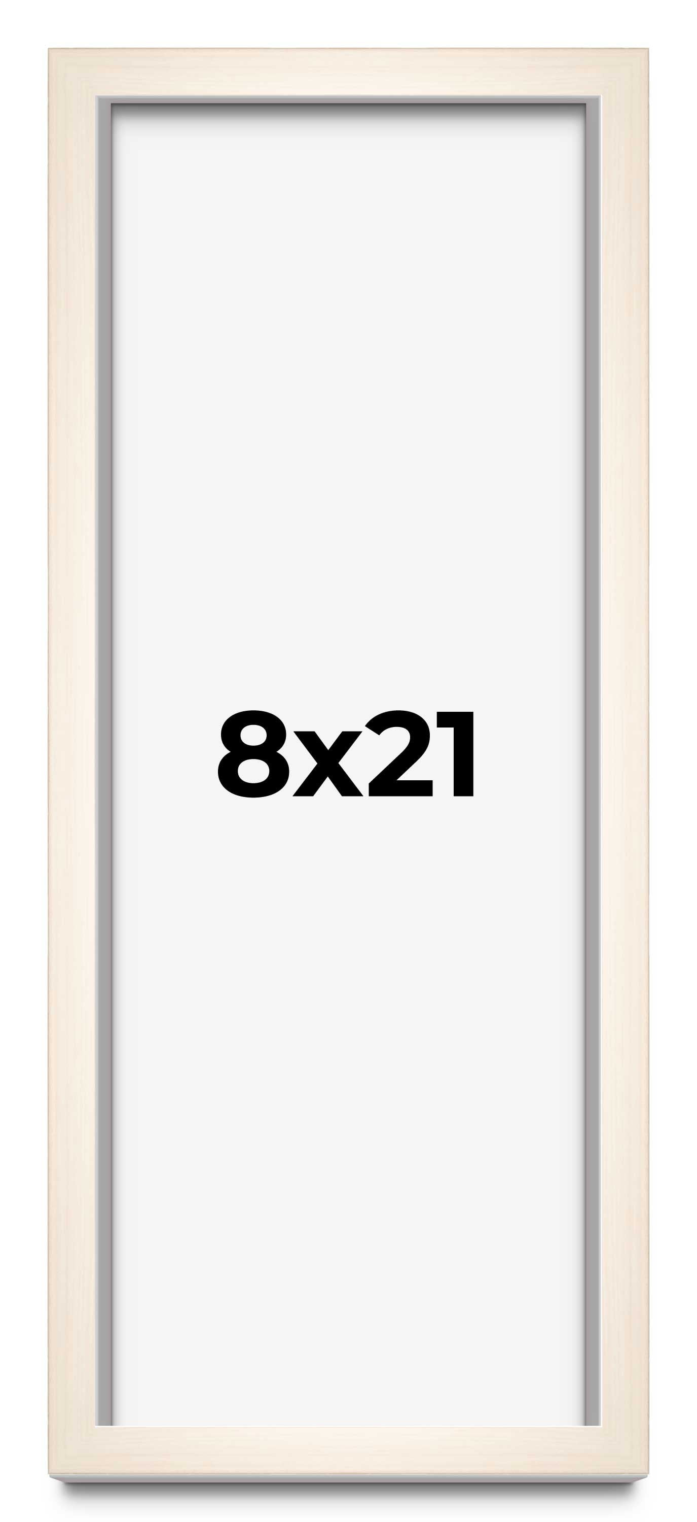 8x21 Shadow Box Cream of Wheat White Washed Display Frame | 0.875 ...